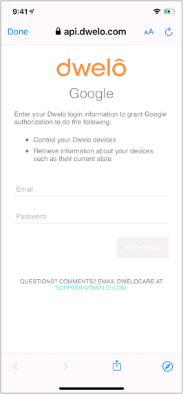 How do I set up Google Home to work with Dwelo?